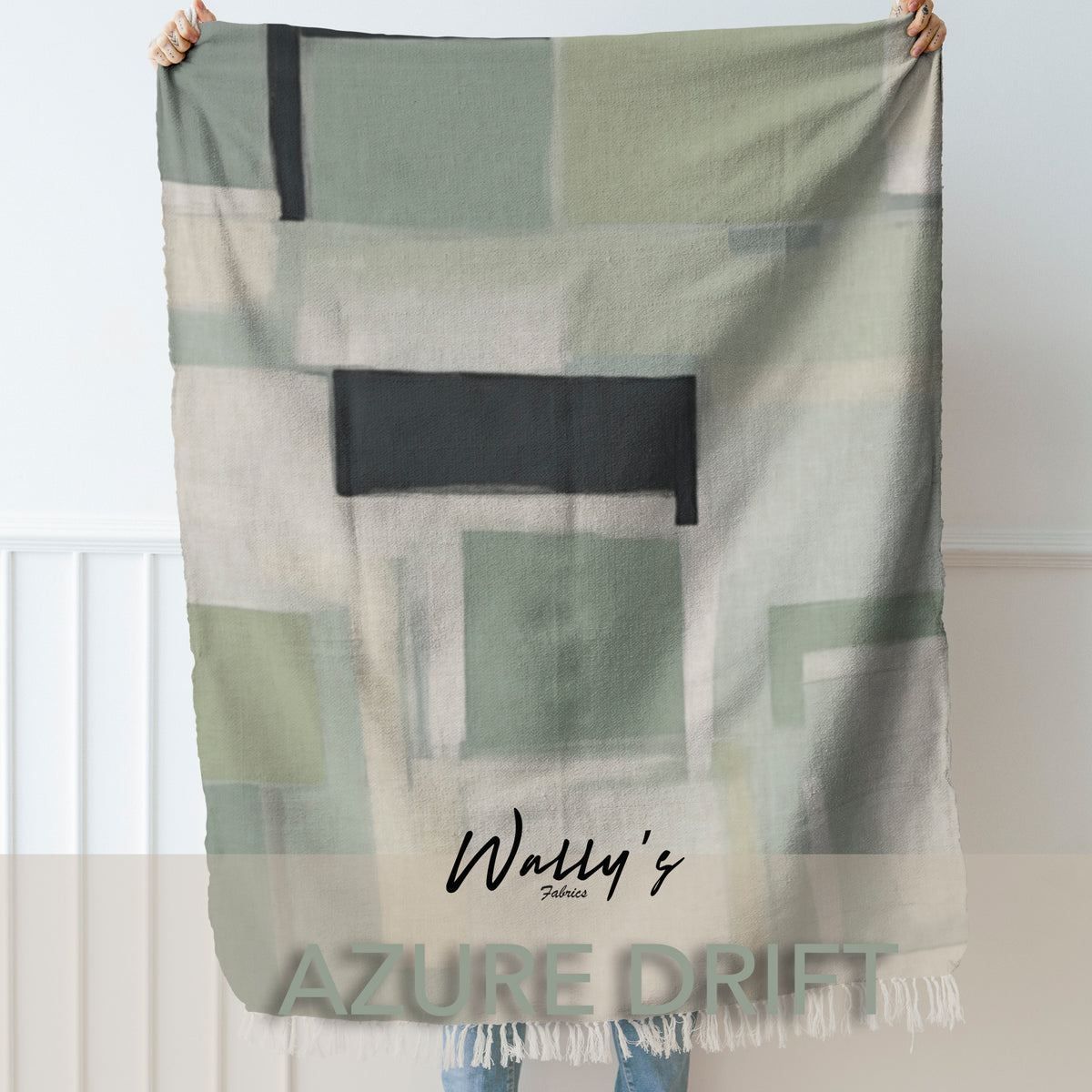 Azure Drift Cushion – Wally's Wallpaper