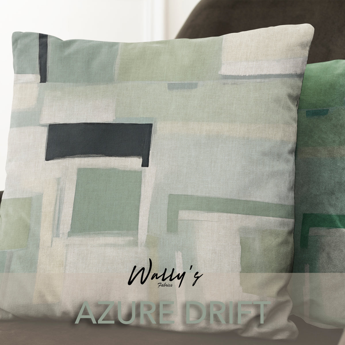 Azure Drift Cushion – Wally's Wallpaper