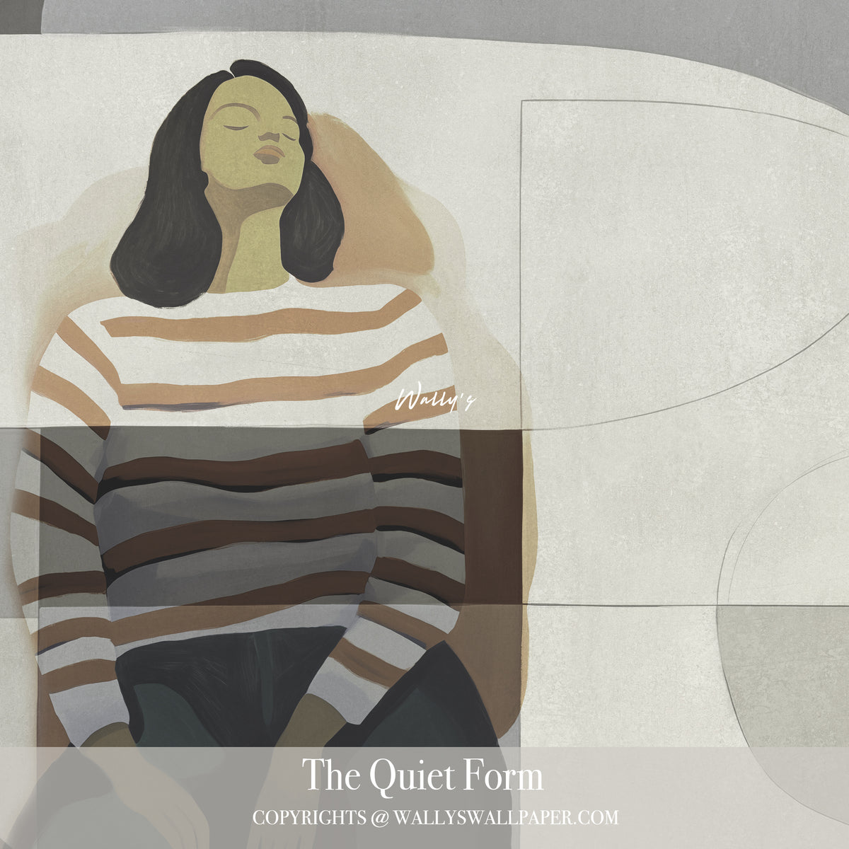 The Quiet Form – Abstract Portrait Wallpaper | Wally’s – Wally's Wallpaper