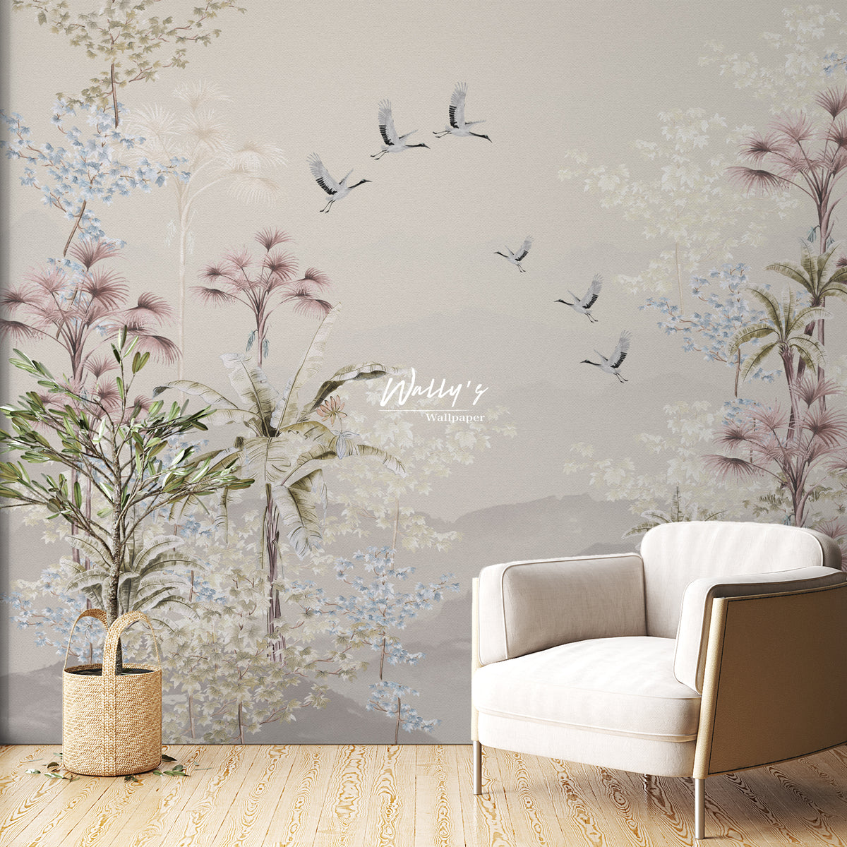 Vanilla Mural – Wally's Wallpaper