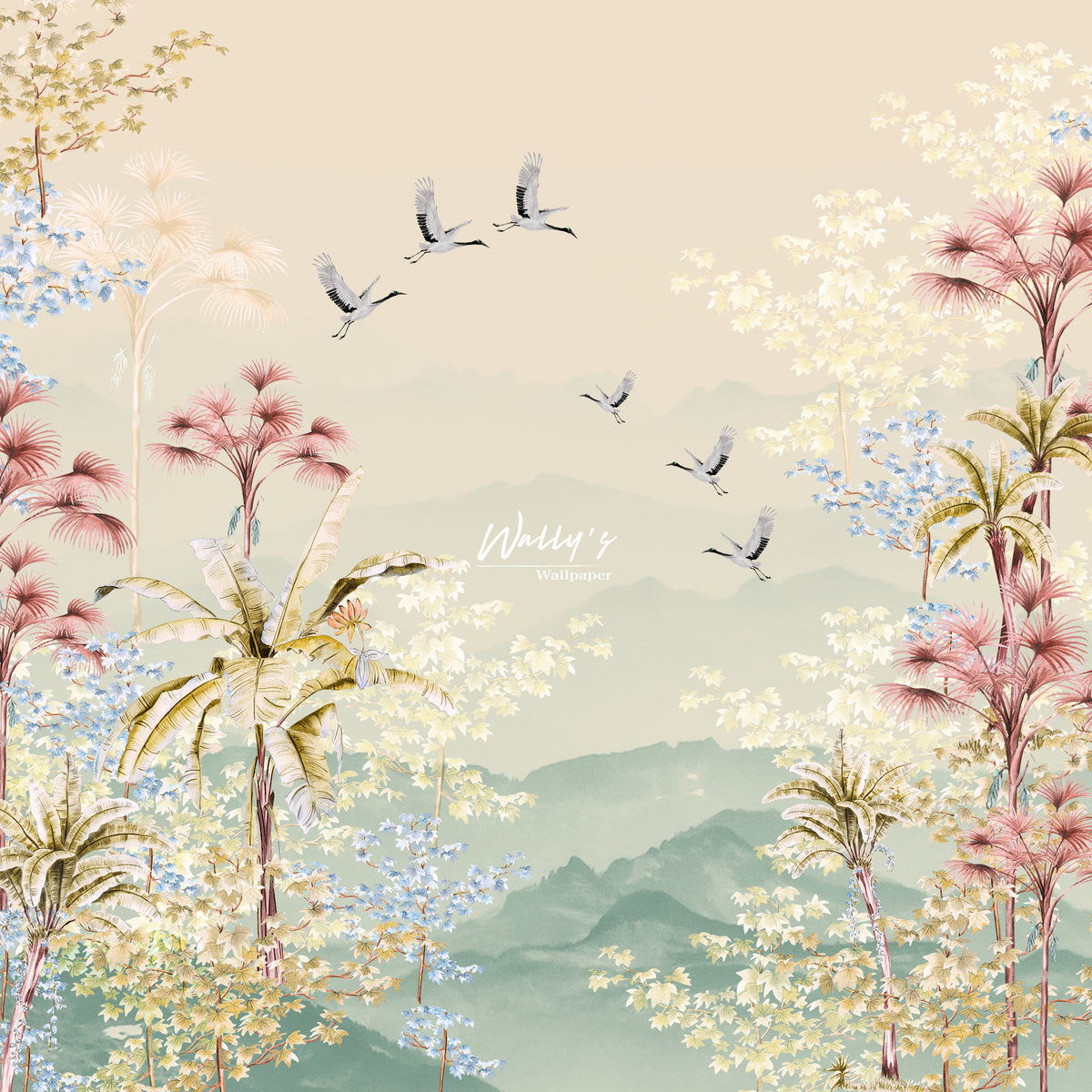 Vanilla Mural – Wally's Wallpaper